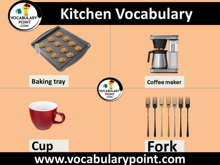 Kitchen vocabulary with pictures | Download PDF - Vocabulary Point