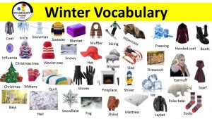 Winter Vocabulary Words (Winter Vocabulary List) - Vocabulary Point