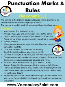 Punctuation Marks Rules and Examples - Vocabulary Point