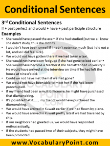 4 Types of Conditional Sentences in English - Vocabulary Point
