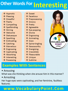 Other Words for Interesting in English PDF - Vocabulary Point