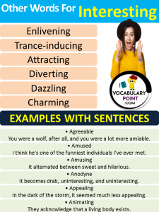 Other Words for Interesting in English PDF - Vocabulary Point