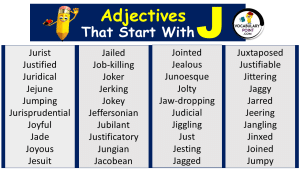 Adjectives That Begin With J - Vocabulary Point