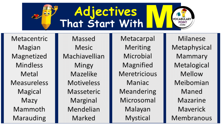 Adjectives That Start With M to Describe a Person Positively ...