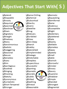 Adjectives That Start With S - Vocabulary Point