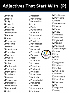 Adjectives That Start With P - Vocabulary Point