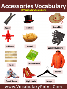 Accessories Vocabulary in English - Vocabulary Point