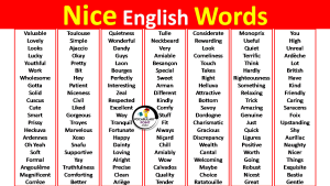 Nice English Words - Vocabulary Point