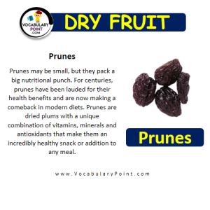 All Dry Fruits Names - Vocabulary Point