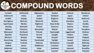 100+ Compound Words List - Vocabulary Point