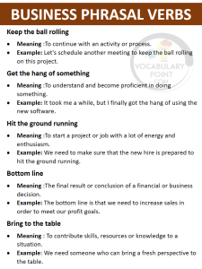 70+ Business Phrasal Verbs in English - Vocabulary Point