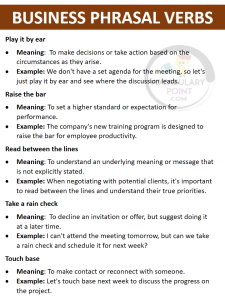 70+ Business Phrasal Verbs in English - Vocabulary Point