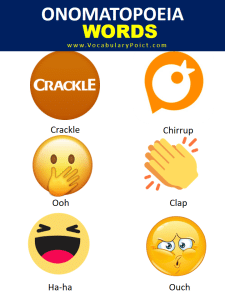 Examples of Onomatopoeia Words - Vocabulary Point