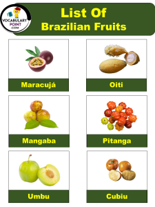 30 Famous Brazilian Fruits with Pictures - Vocabulary Point