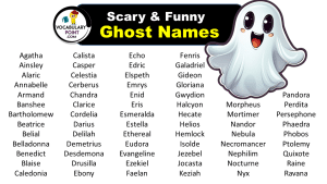 350 Ghost Names (Scary, Good & Funny) - Vocabulary Point