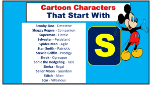 Cartoon Characters That Start With S (Disney & Funny) - Vocabulary Point