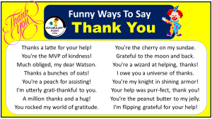 250+ Funny Ways To Say Thank You - Vocabulary Point