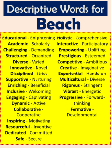 Adjectives for School (Descriptive Words for School) - Vocabulary Point