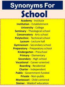 Adjectives for School (Descriptive Words for School) - Vocabulary Point