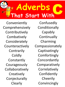 Adverbs That Start With C (List Of Adverbs) - Vocabulary Point