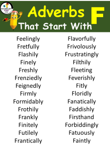 Adverbs That Start With F (List Of Adverbs) - Vocabulary Point