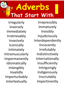 Adverbs That Start With I (List Of Adverbs) - Vocabulary Point