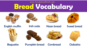 Bread Vocabulary (List of Bread) - Vocabulary Point