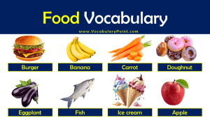 Food Vocabulary (List of Food Vocabulary Words) - Vocabulary Point