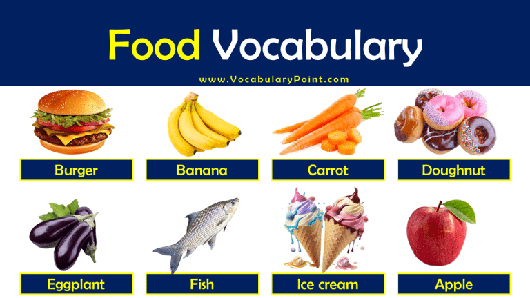 Food Vocabulary (List of Food Vocabulary Words) - Vocabulary Point