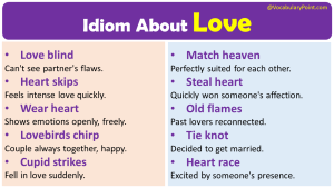 English Idioms About Love - Vocabulary Point