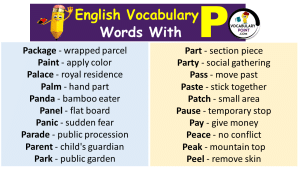 Vocabulary Words with P (Positive & Negative) - Vocabulary Point