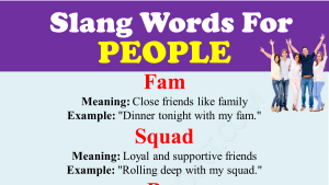 50+ Slang Words for People - Vocabulary Point
