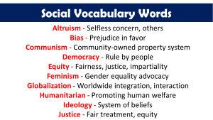 Social Vocabulary Words - Vocabulary Point